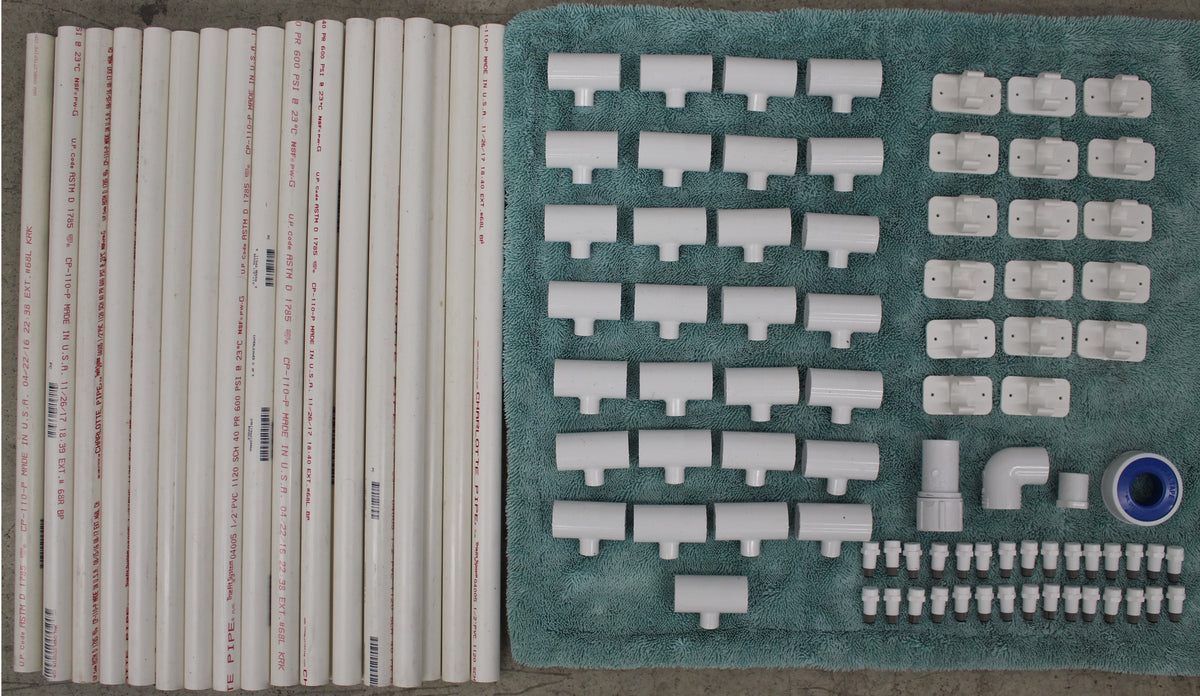 Aqua Misters- 50' Low Pressure PVC Misting System